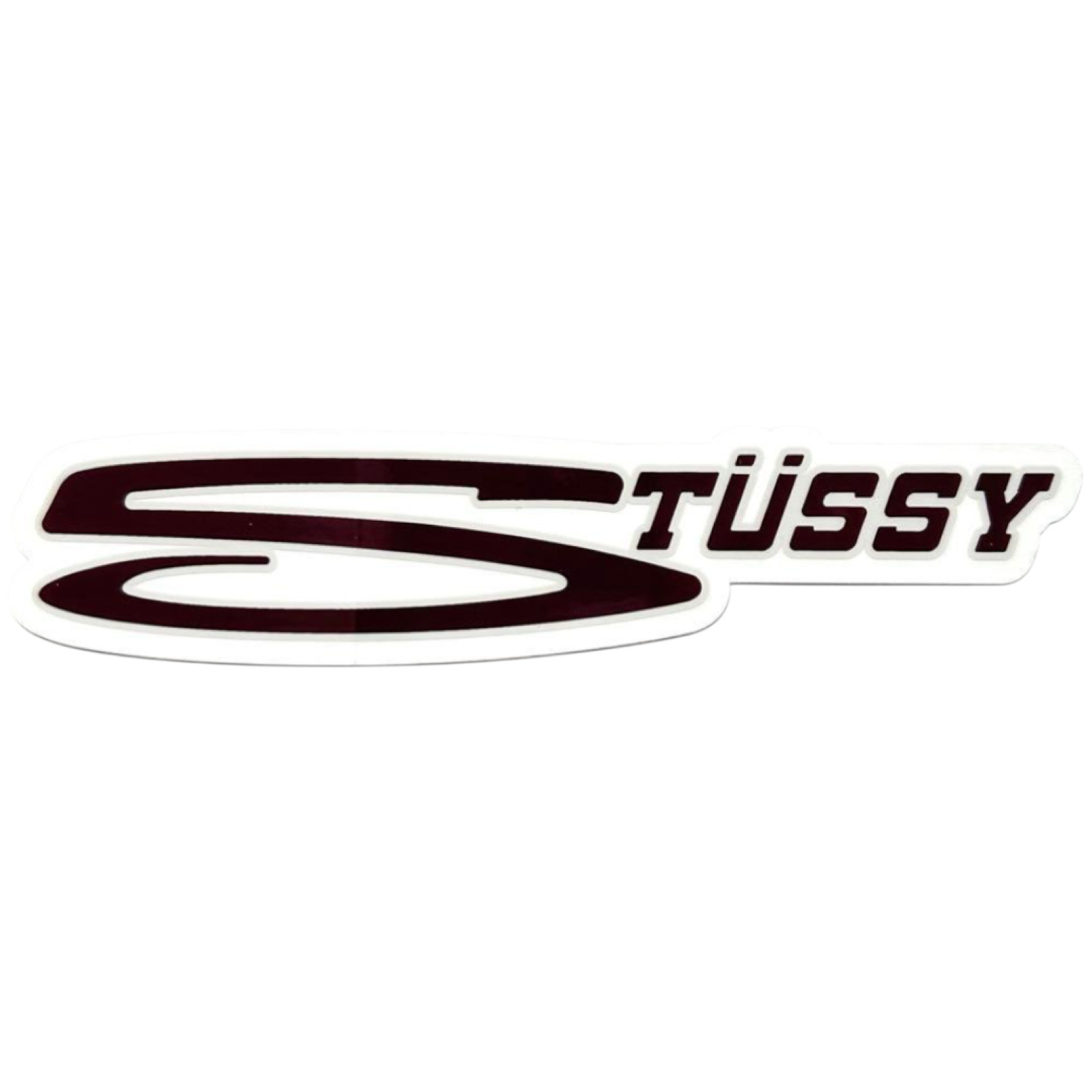 Стикер Stussy Text Logo White купить с доставкой по всей России ...